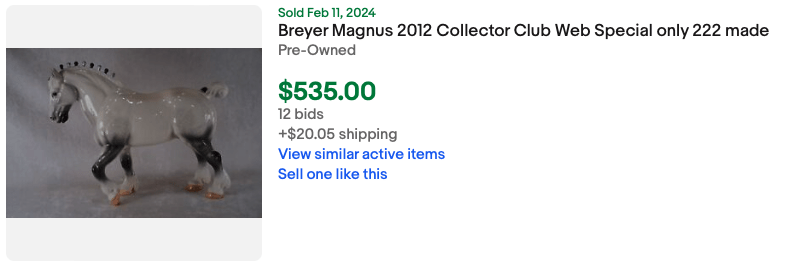 Magnus | Breyer Value Guide