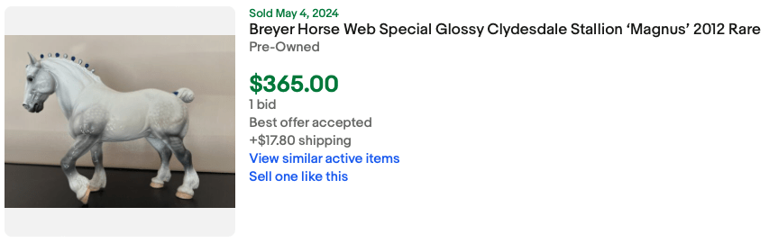 Magnus | Breyer Value Guide