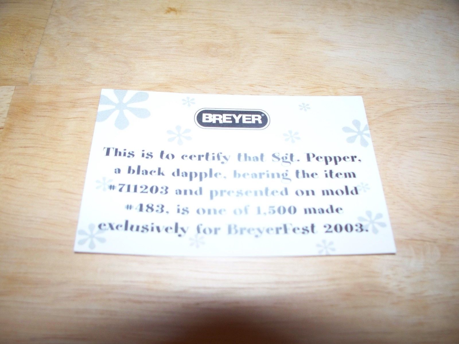 Sgt. Pepper | Breyer Value Guide