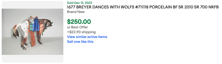 Dances with Wolves | Breyer Value Guide