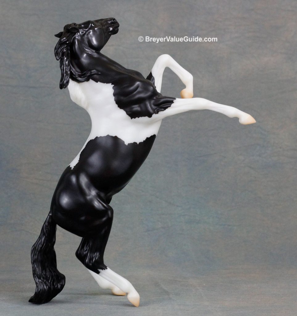 Black Pinto Rearing Mustang | Breyer Value Guide