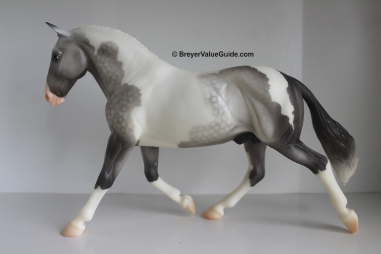The Rotating Draft Surprise – matte grey pinto | Breyer Value Guide