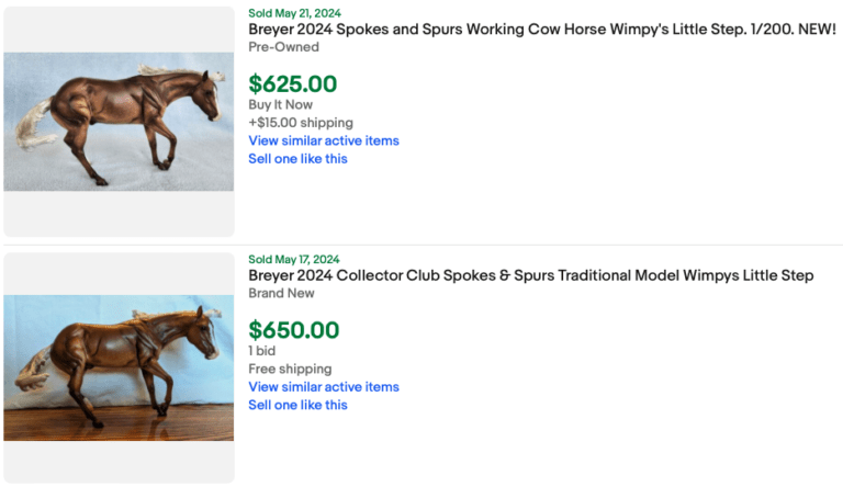 Wimpys Little Step | Breyer Value Guide